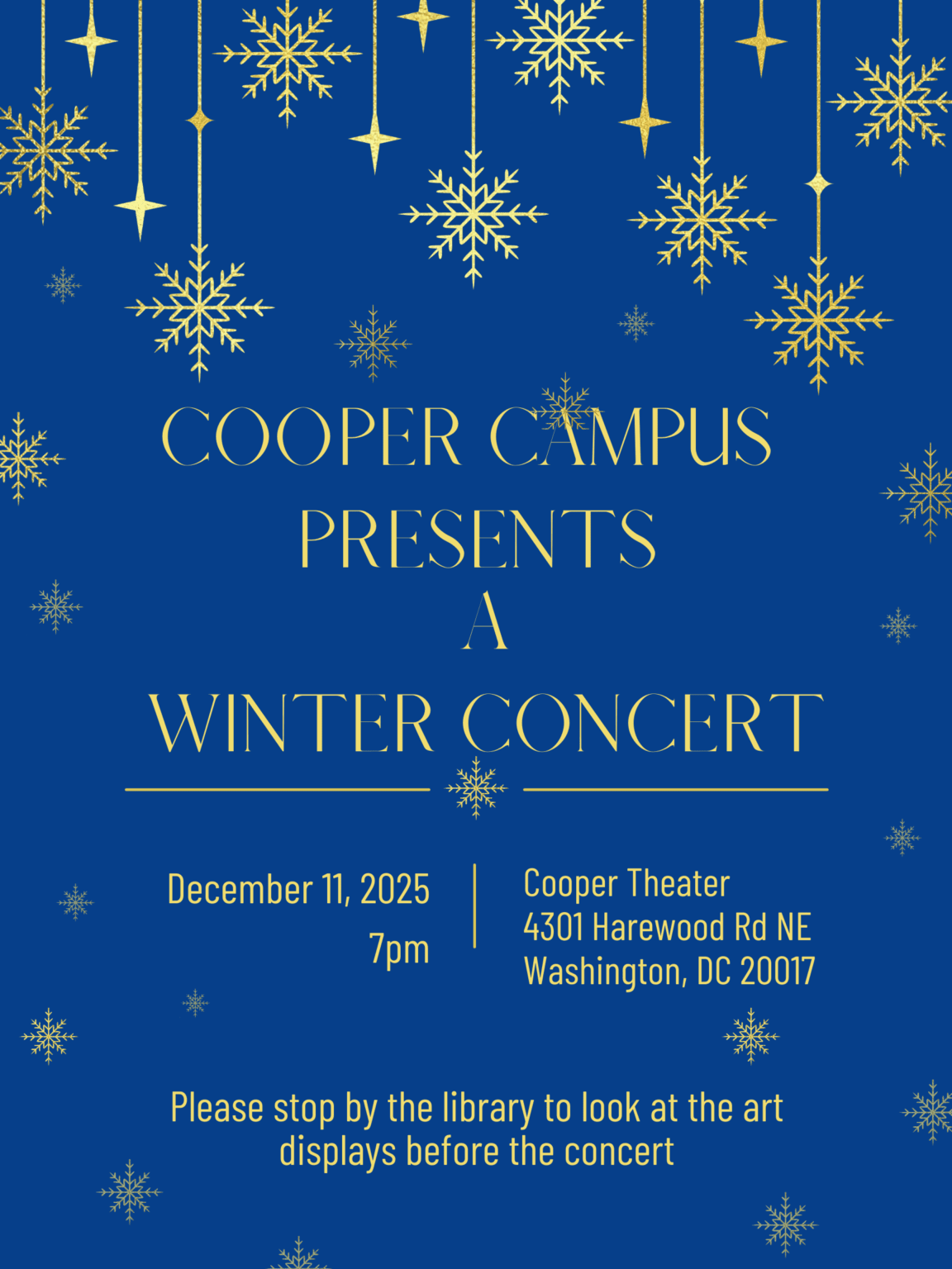 Cooper Campus Winter Concert on Thursday, December 11! - Washington ...